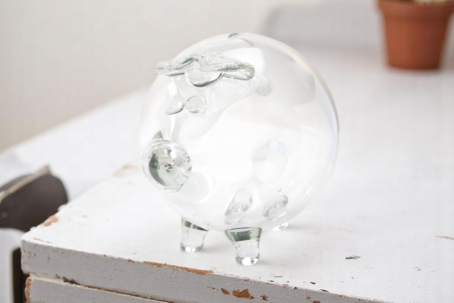 Spaarvarken Transparant | Luxe spaarpot - Loranto